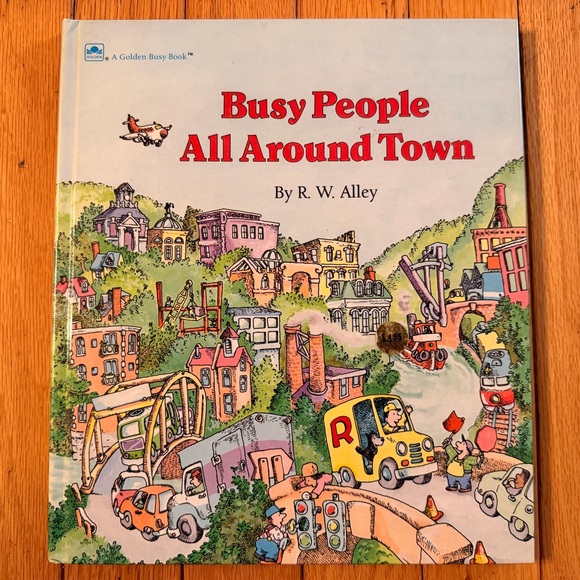 A Golden Busy Book | Other | Busy People All Around Town Childrens Book ...